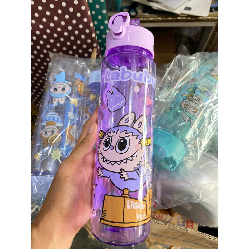 Jual BOTOL MINUM LABUBU KAPASITAS 900 ML - BOTTLE WATER LABUBU - BOTOL MINUM ANAK SEKOLAH ...