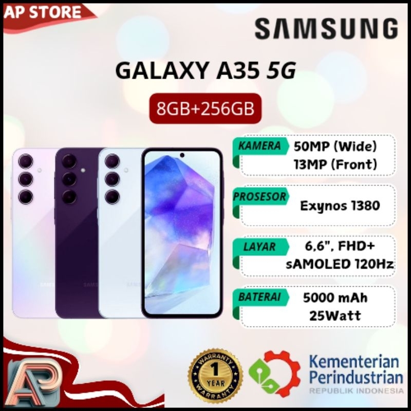 Jual Samsung Galaxy A35 5G 8/256GB - Garansi Resmi | Shopee Indonesia