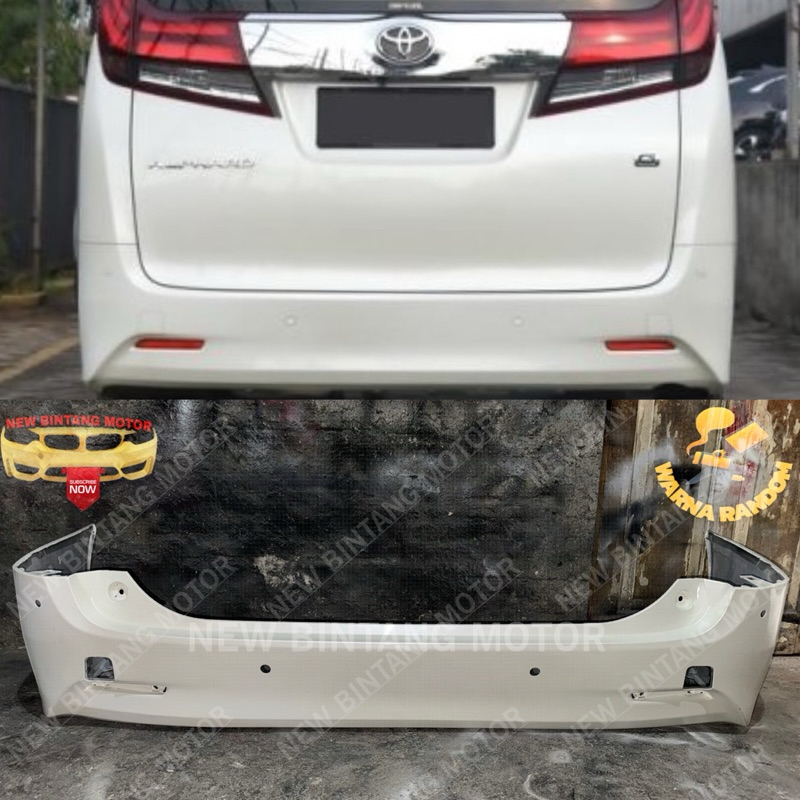 Jual Bumper belakang toyota alphard vellfire 2016 2022 original ...