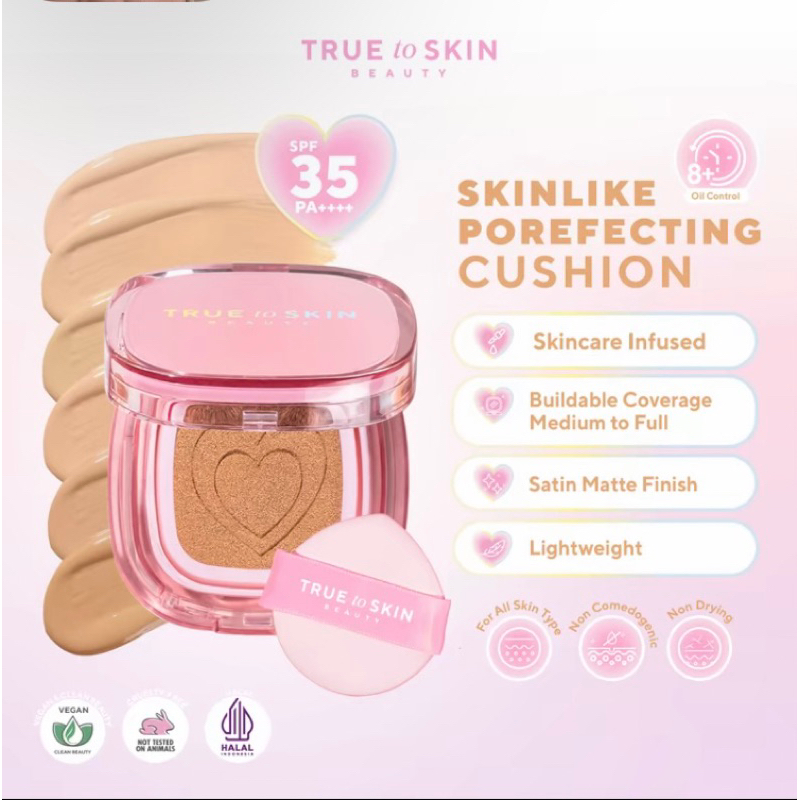 Jual TRUE TO SKIN SKINLIKE POREFECTING CHUSION 02 MUFFIN DAN SUNSCREEN ...