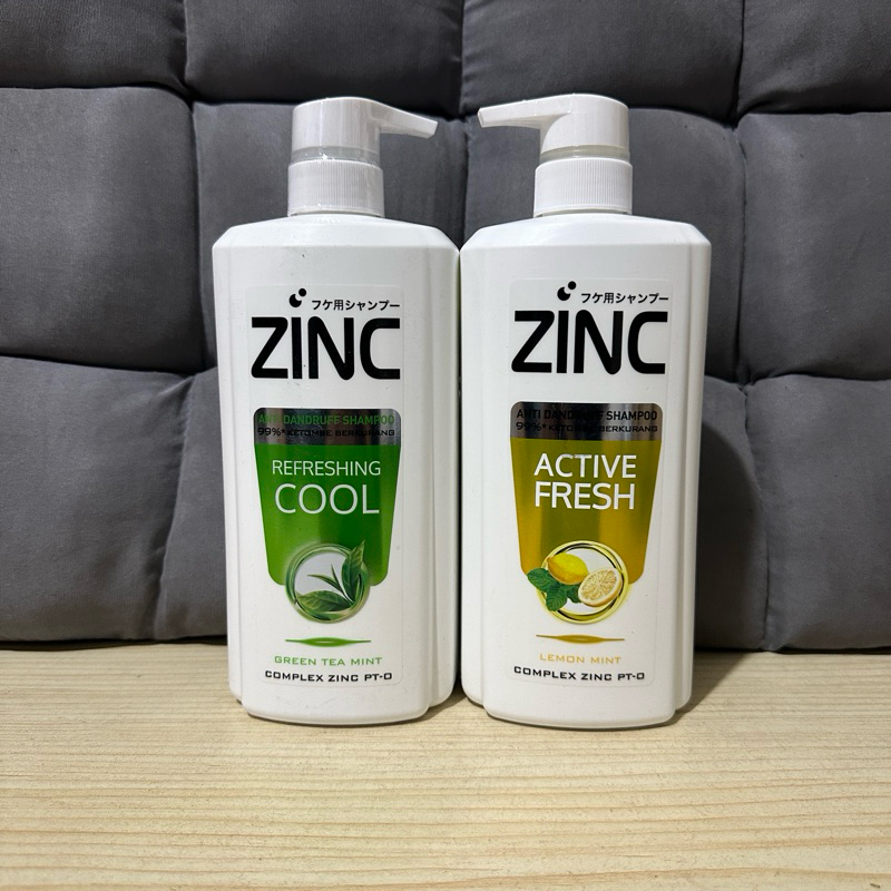 Jual ZINC Shampo 680 mL Refreshing Cool Hijau Active Fresh Lemon Mint ...