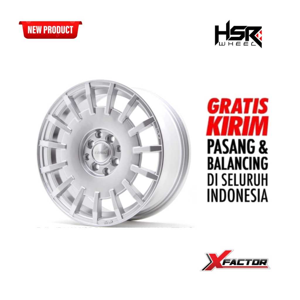 Jual VELG HSR RING 16 HSR RALLY R16X7 H 4X100 - 4X114,3 ET 38 SILVER | Shopee Indonesia