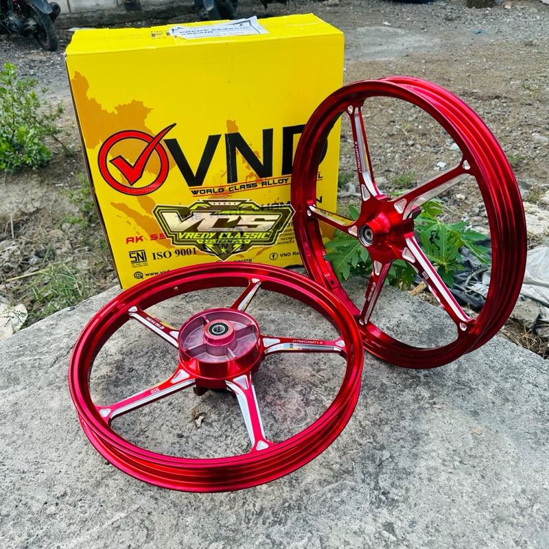 Jual velg VND jupiter MX KING 160 -160 ring 17 merah velg ORIGINAL VND AK55 jupiter MX KING ...