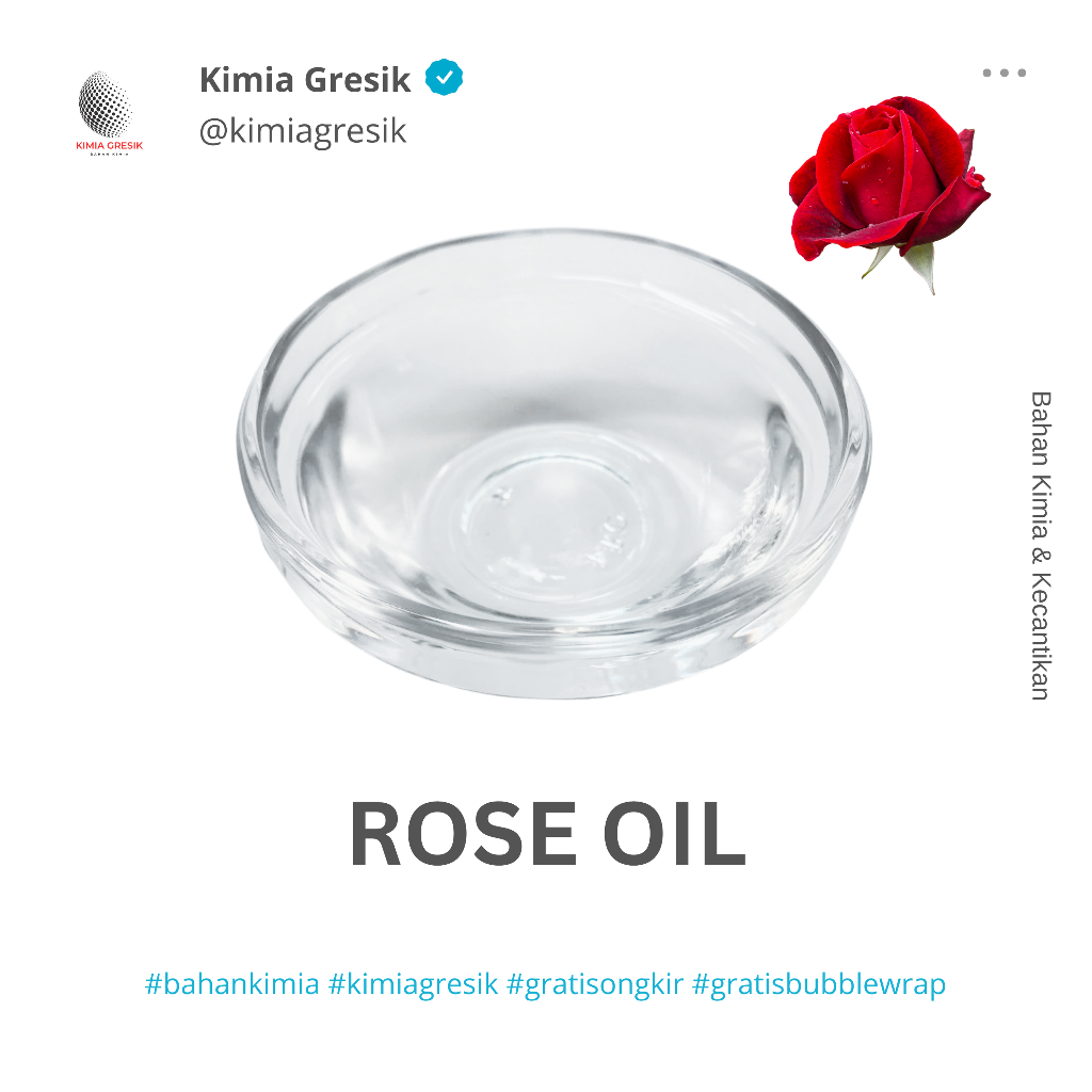 Jual Rose Oil Minyak Kelopak Mawar Rosa Damascena Flower Oil 100 ml ...