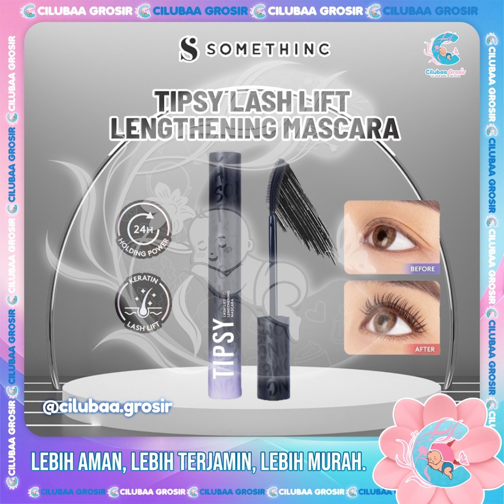Jual SOMETHINC TIPSY Lash Lift Lengthening Mascara 7gr || Mascara ...