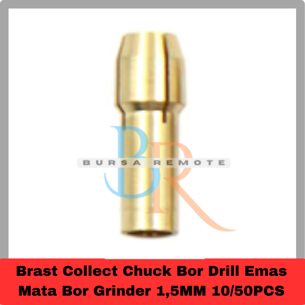 Jual Brast Collect Chuck Bor Drill Emas Mata Bor Grinder 1,5MM 10/50PCS ...