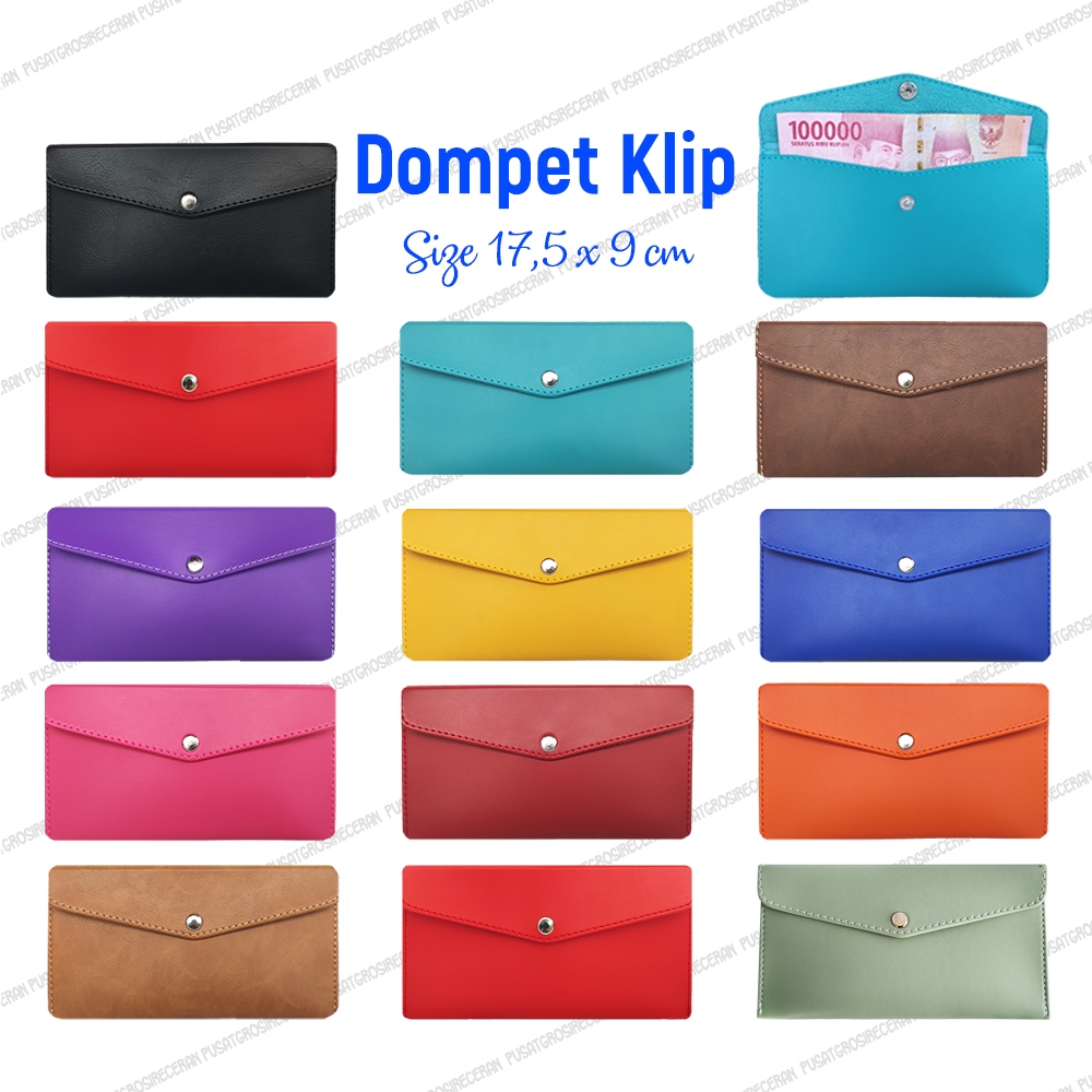 Jual Dompet Klip Bisa Untuk Uang Kertas Tanpa Dilipat Dompet Wanita ...