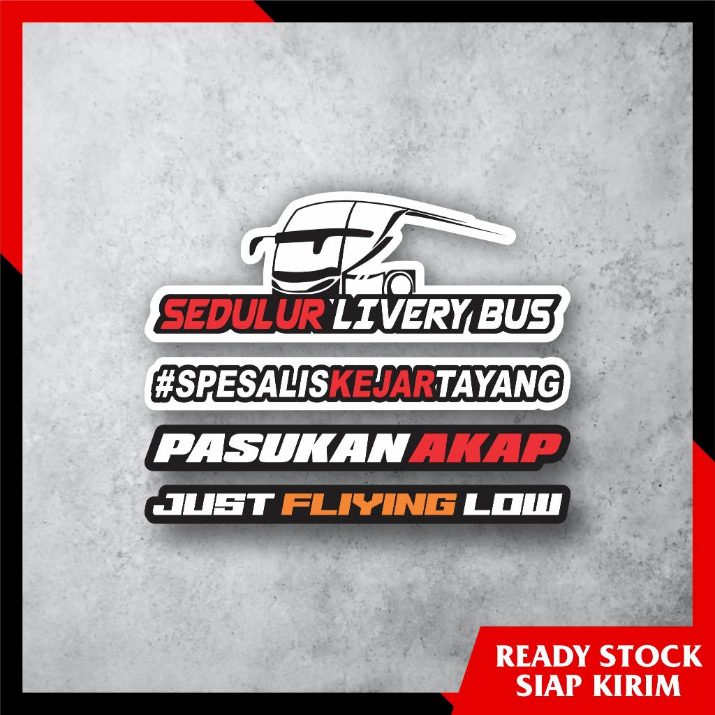 Jual Stiker SEDULUR LIVERY BUS 4PCS - PASUKAN AKAP - SPESALIS KEJAR ...