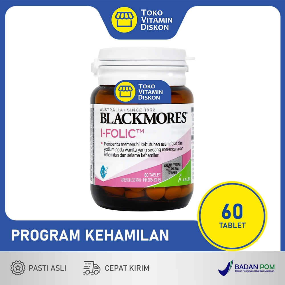 Jual Blackmores I-Folic BPOM Kalbe 60 Tab | Suplemen Program Kehamilan ...