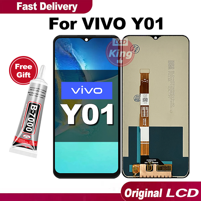 Jual LCD FOR VIVO Y01 Ori TOUCHSCREEN Fullset Meningkatkan Kecerahan ...