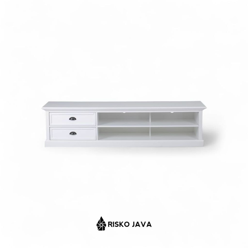 Jual Meja Tv Kayu Jati / Cabinet Tv Minimalis Duco / Rak Tv Laci ...