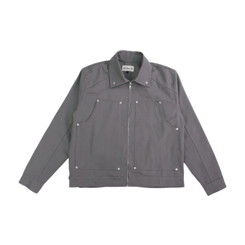 Jual 2TIMESTOO Double Knee Work Jacket FW24 - Grey | Shopee Indonesia