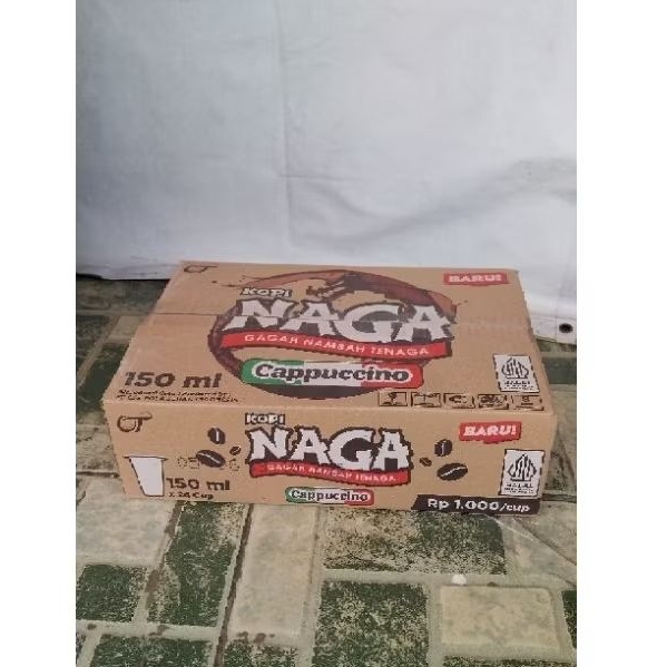 Jual Kopi Naga Cappucino 150ml x 24 Cup | Shopee Indonesia