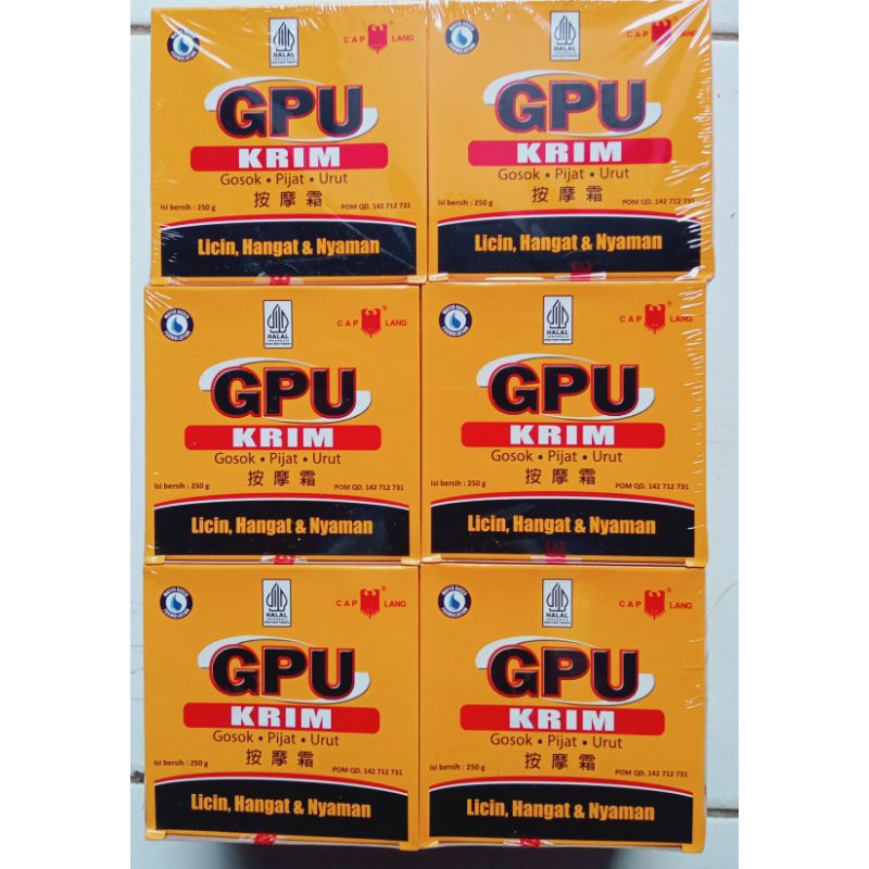 Jual GPU krim 250 gr minimal pembelian 3 pcs harga | Shopee Indonesia