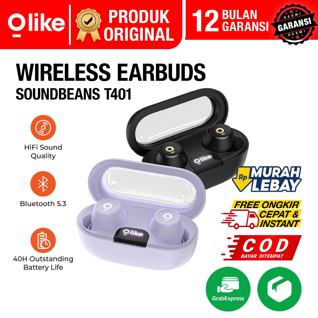 Jual Olike T401 TWS | GARANSI RESMI| True Wireless Bluetooth 5.3 ...