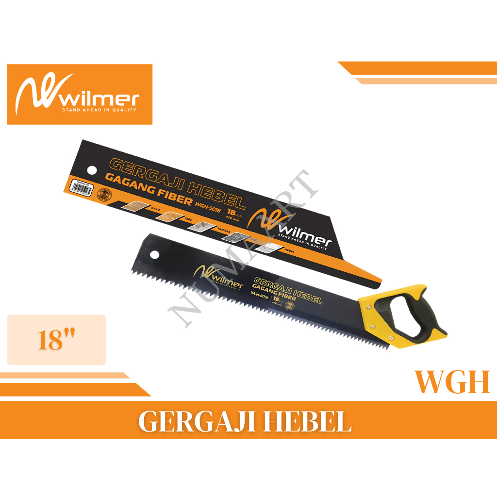 Jual WILMER GERGAJI HEBEL 18 INCH GAGANG KARET / GERGAJI BATA RINGAN ...