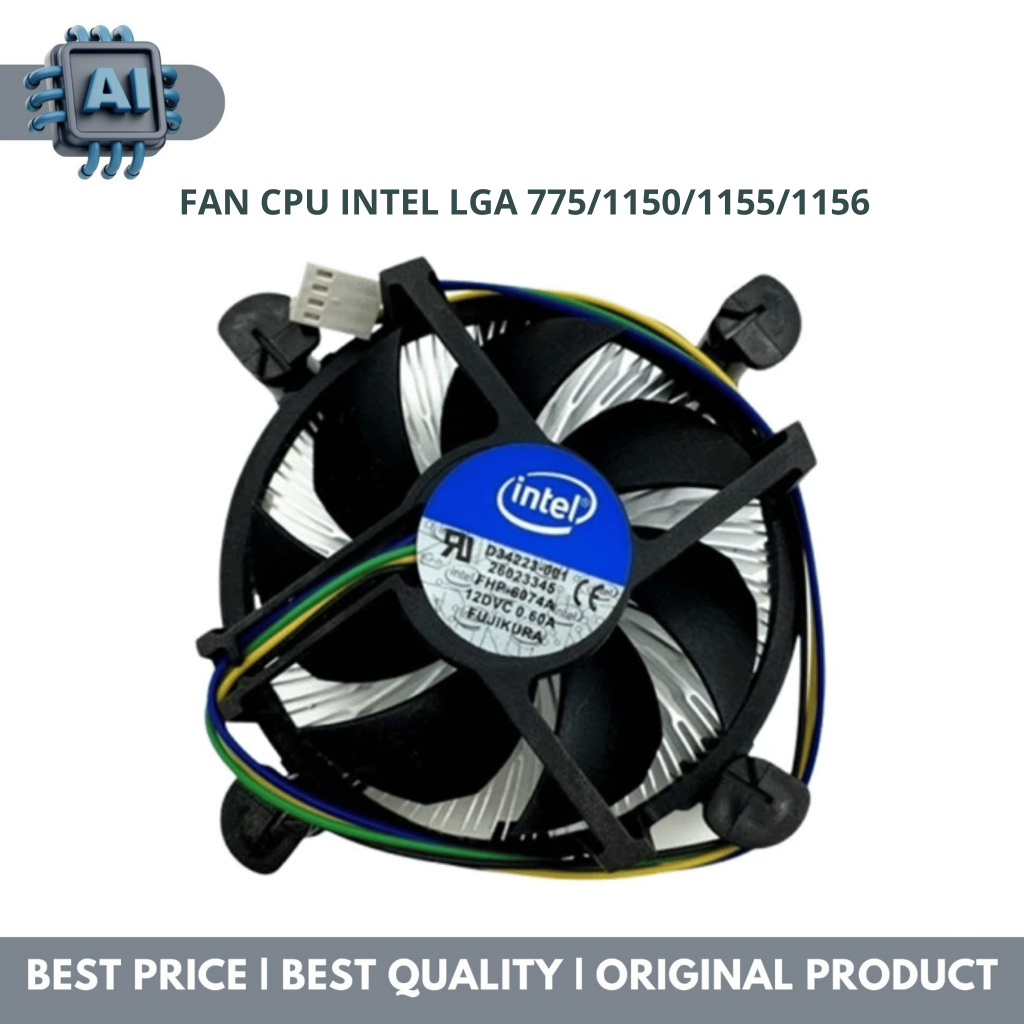 Jual Fan Processor Intel LGA 775 1150 1151 1155 1156 Original - CPU Cooler / Heatsink | Shopee ...