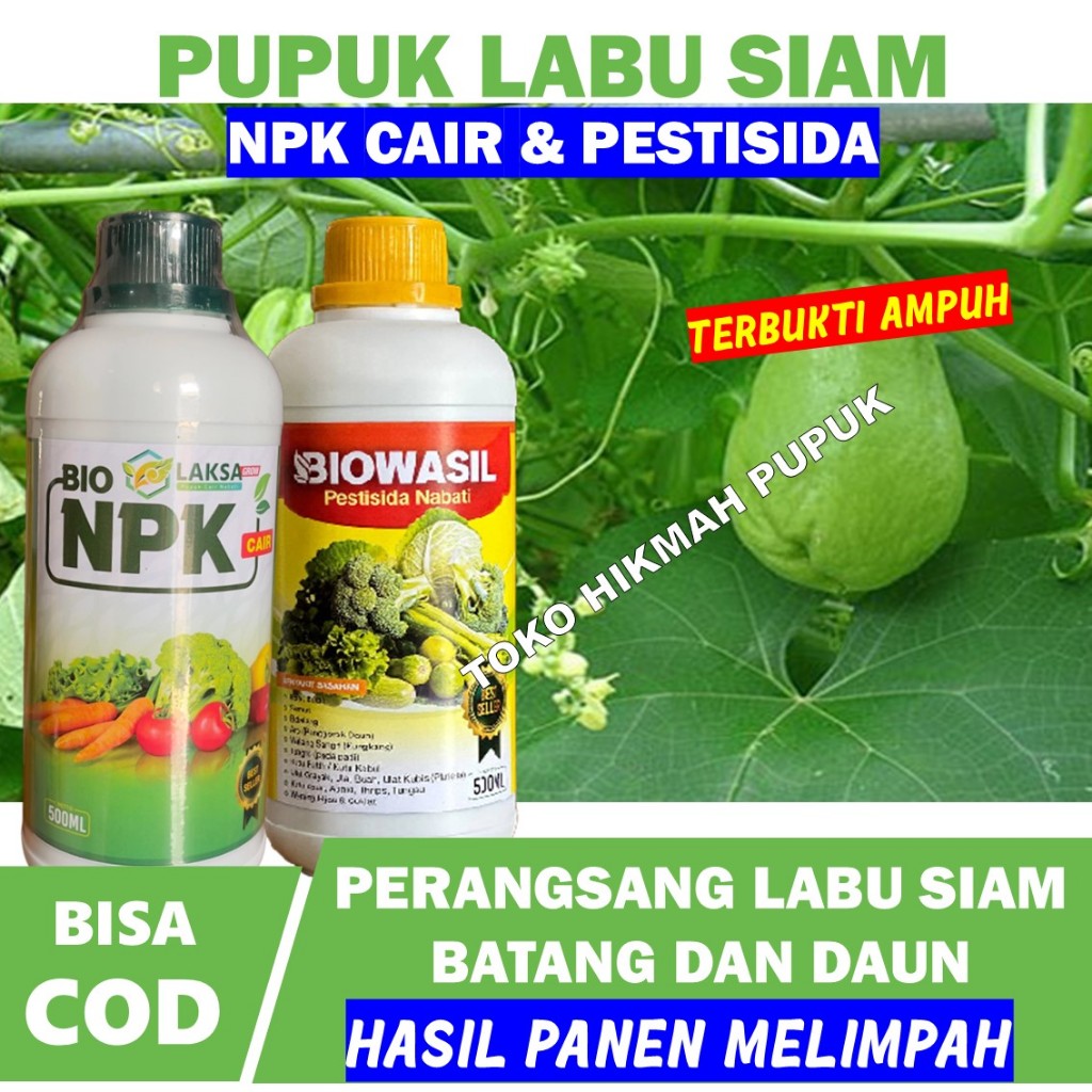 Jual PAKET HEMAT NPK & PESTISIDA UNTUK HAMA TANAMAN LABU SIAM OBAT ...