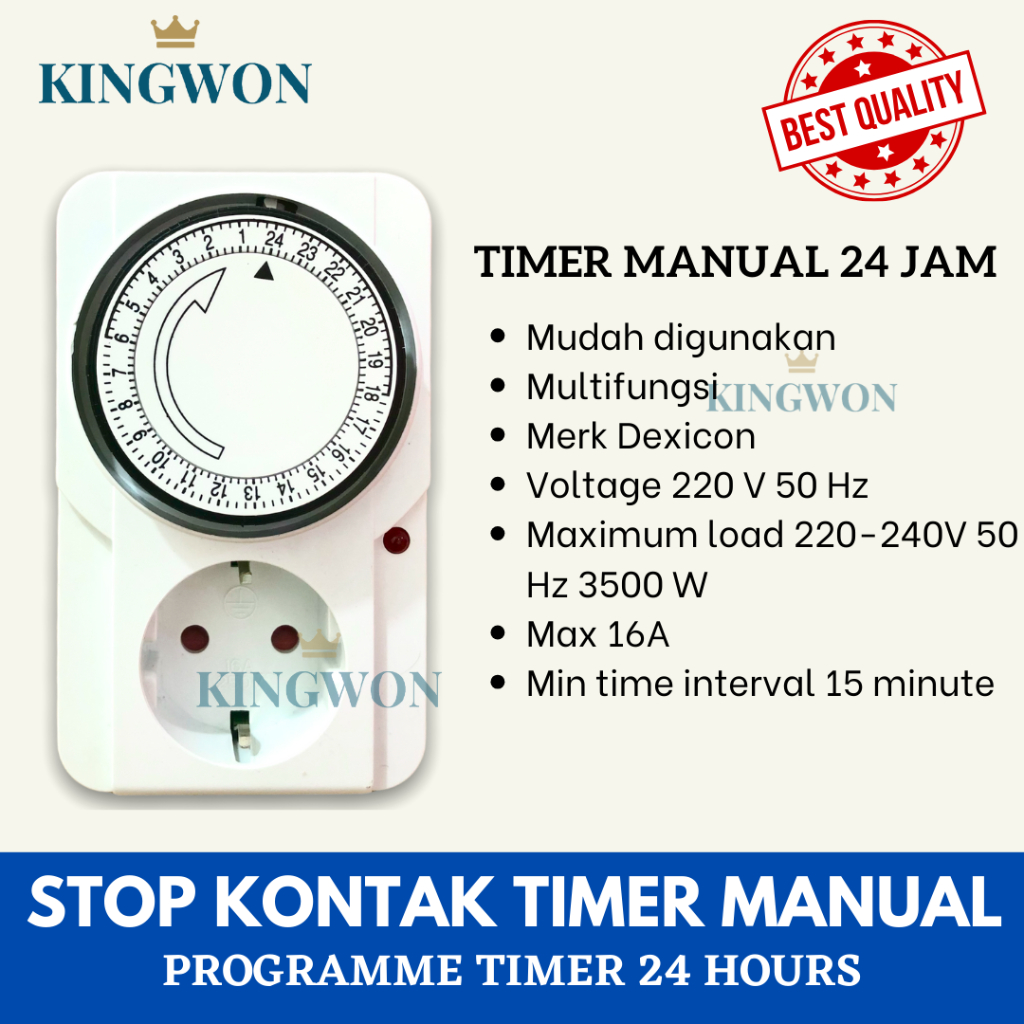 Jual STOP KONTAK TIMER ANALOG 24 JAM TIMER LISTRIK MANUAL ANALOG TIMER SWITCH STOPKONTAK TIMER ...