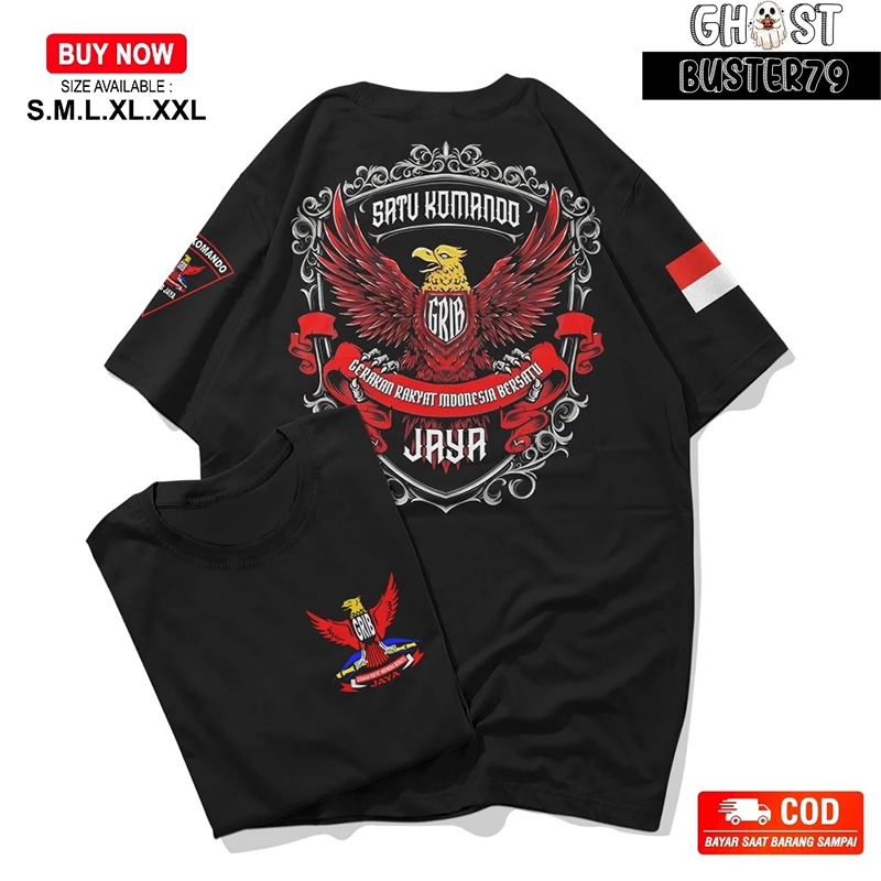 Jual Kaos Ormas GRIB Jaya Gerakan Rakyat Indonesia Bersatu Garuda Team ...