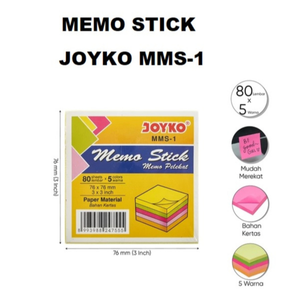Jual MEMO STICK JOYKO MMS-1/ KERTAS MEMO | Shopee Indonesia