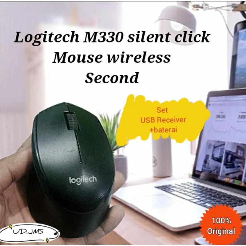 Jual Logitech M330 Silent Click Mouse Wireless SECOND Original with Usb ...