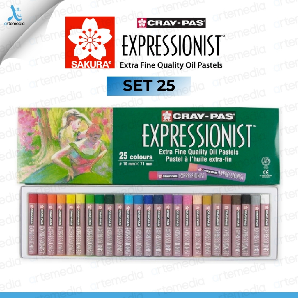 Jual Sakura Cray-Pas Expressionist Set 25 Color Oil Pastel Crayon ...