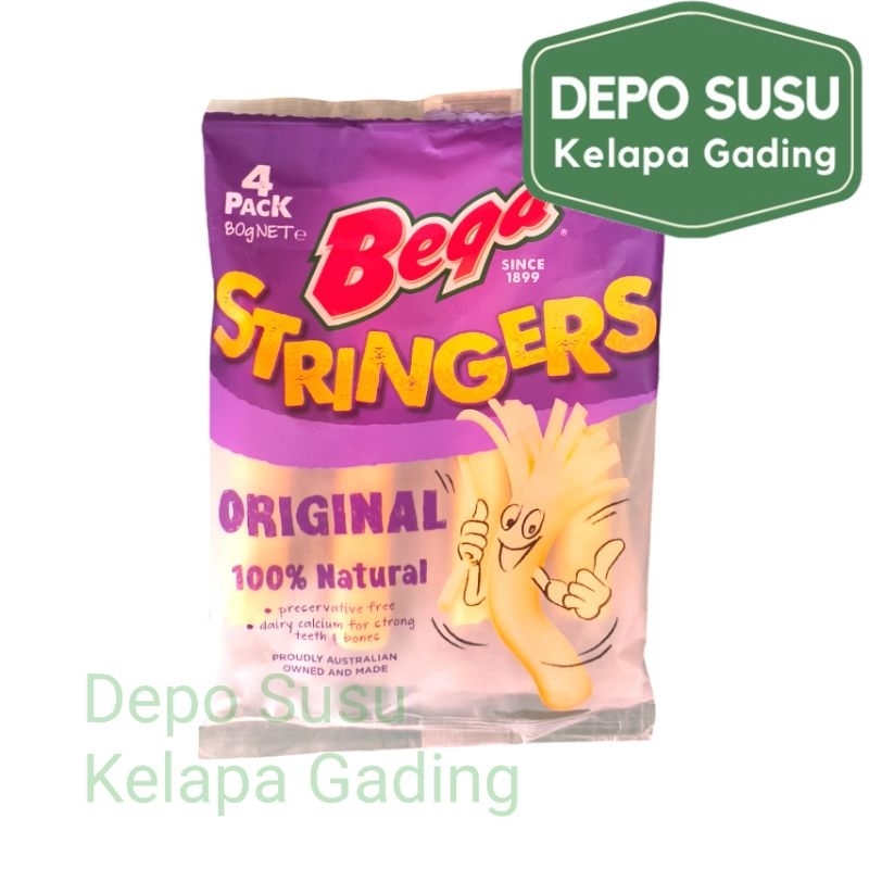 Jual Bega Cheese Stringers 80gr 100% Natural Mozzarella | Keju Stringer ...