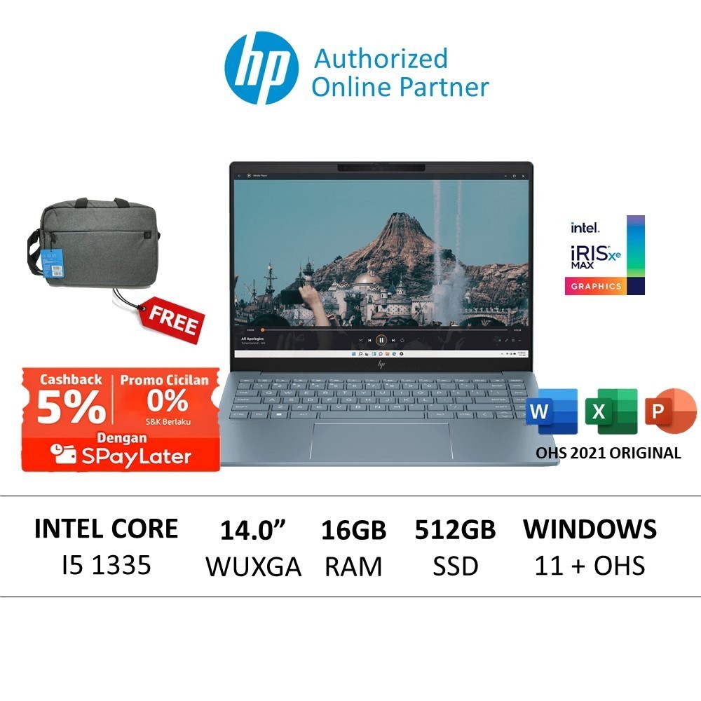 Jual LAPTOP HP PAVILION PLUS INTEL CORE I5 1335U 16GB 512GB 14.0 WUXGA IPS W11+OHS -EW0021TU ...