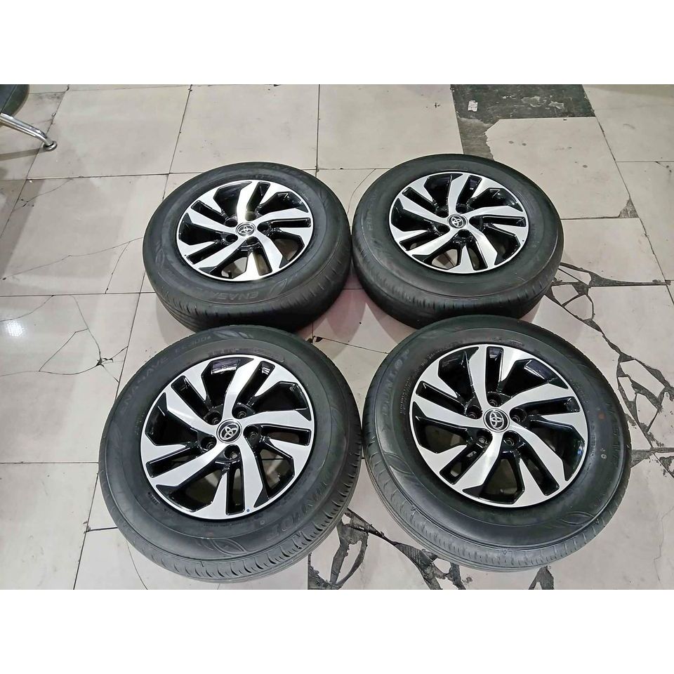 Jual Velg Seken Original Standart Toyota Rush Ring 16 H5X114.3 Black ...