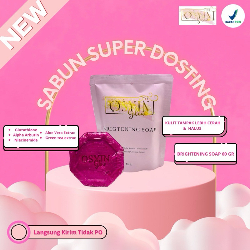 Jual SABUN Osyin Glow Face And Body Soap Super Whitening Sabun Wajah ...