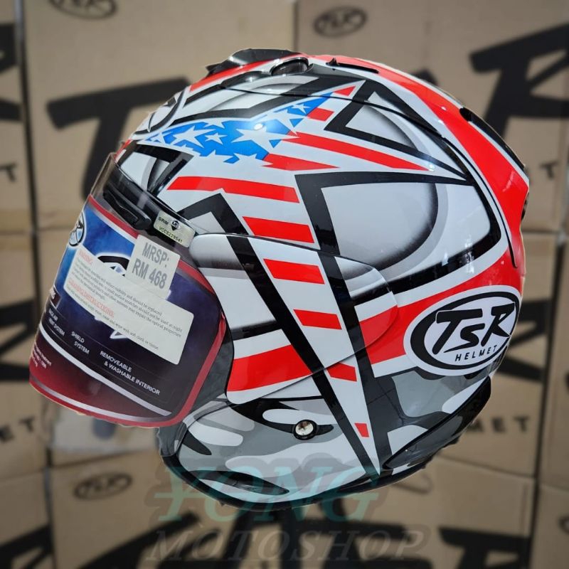 Jual Helm tsr vzram laguna seca | Shopee Indonesia