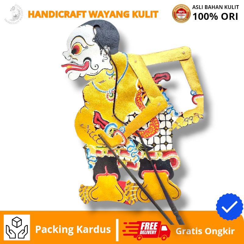 Jual HANDICRAFT WAYANG KULIT | Wayang Kulit Asli Bagong Ki Seno Emas ...