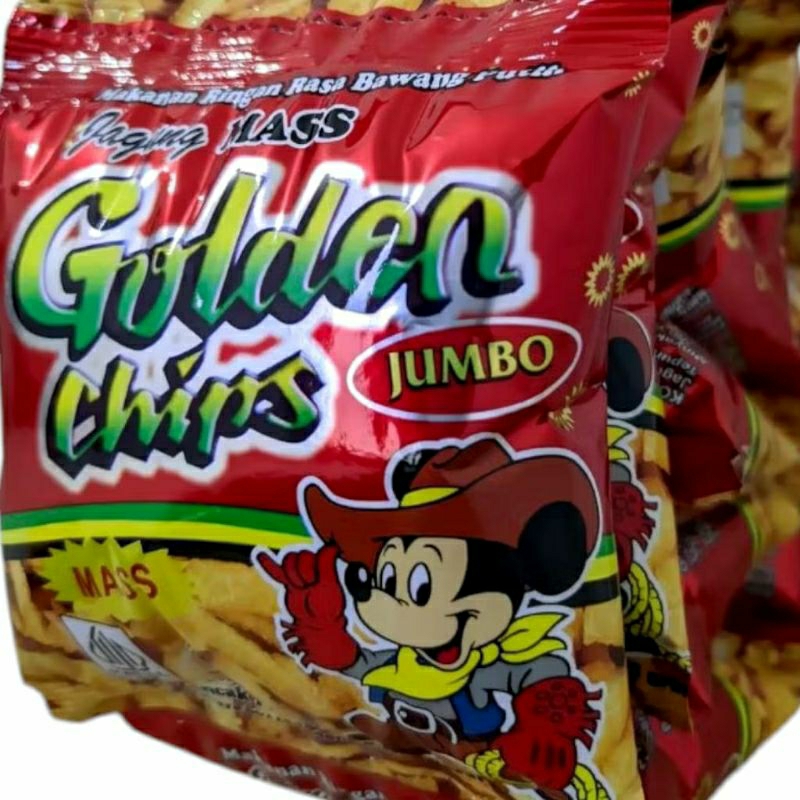 Jual Golden Chips Jumbo 10 Pcs/Snack Jadul Potato Chips | Shopee Indonesia