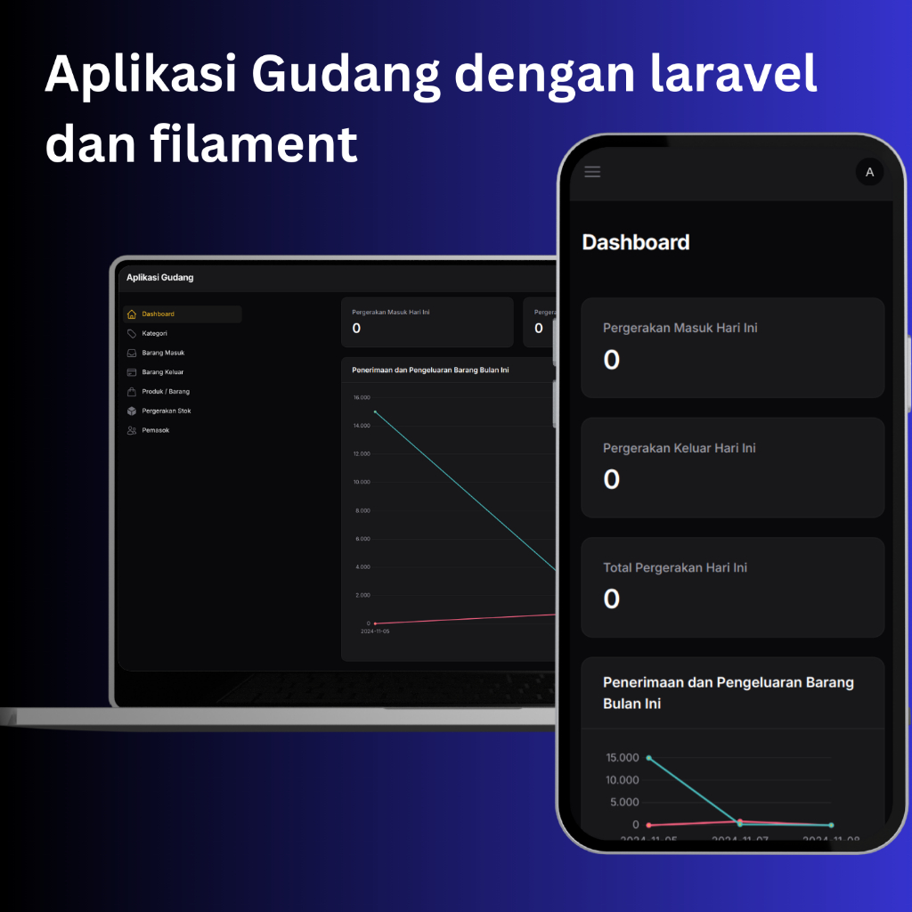Jual Aplikasi gudang sederhana pakai laravel dan filament | Shopee ...