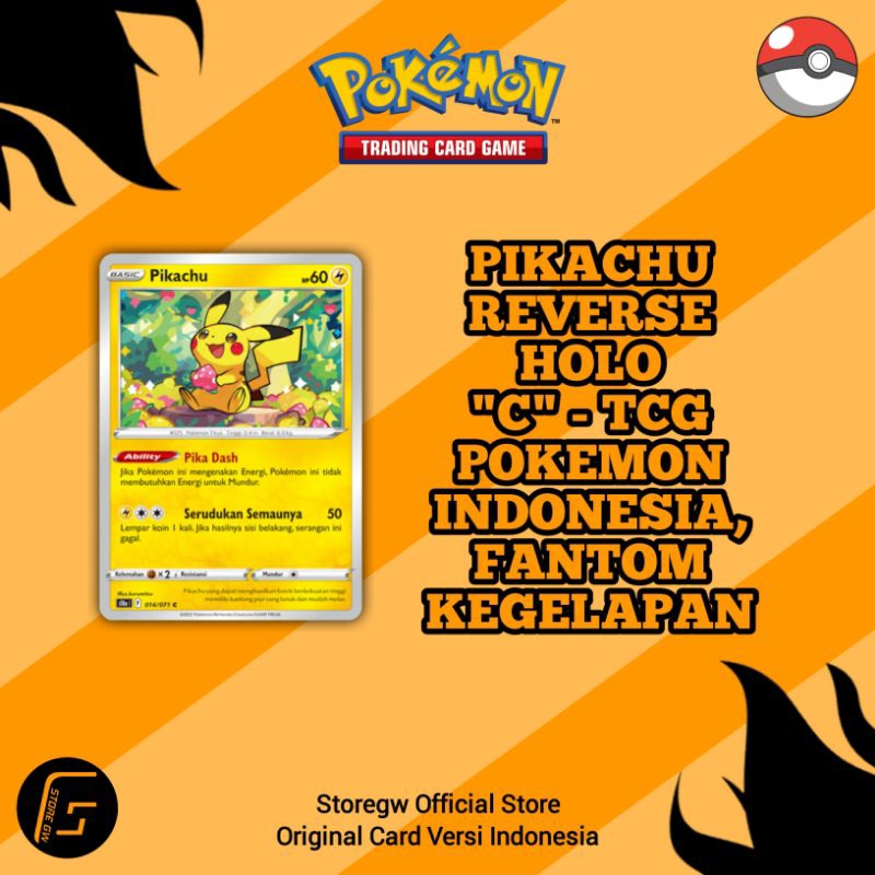 Jual Pikachu Holo C - tcg pokemon fantom kegelapan | Shopee Indonesia