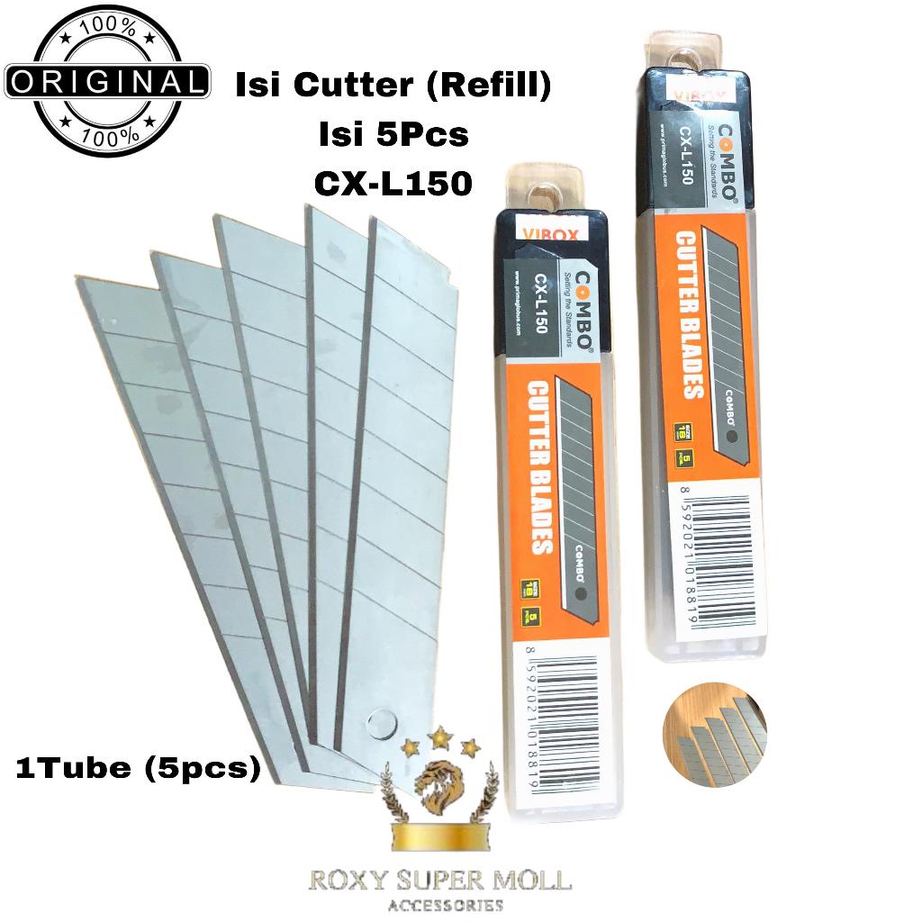 Jual (1tube 5 Mata Pisau Besar ) Vibox CX-L150 isi Cutter Besar Combo L ...