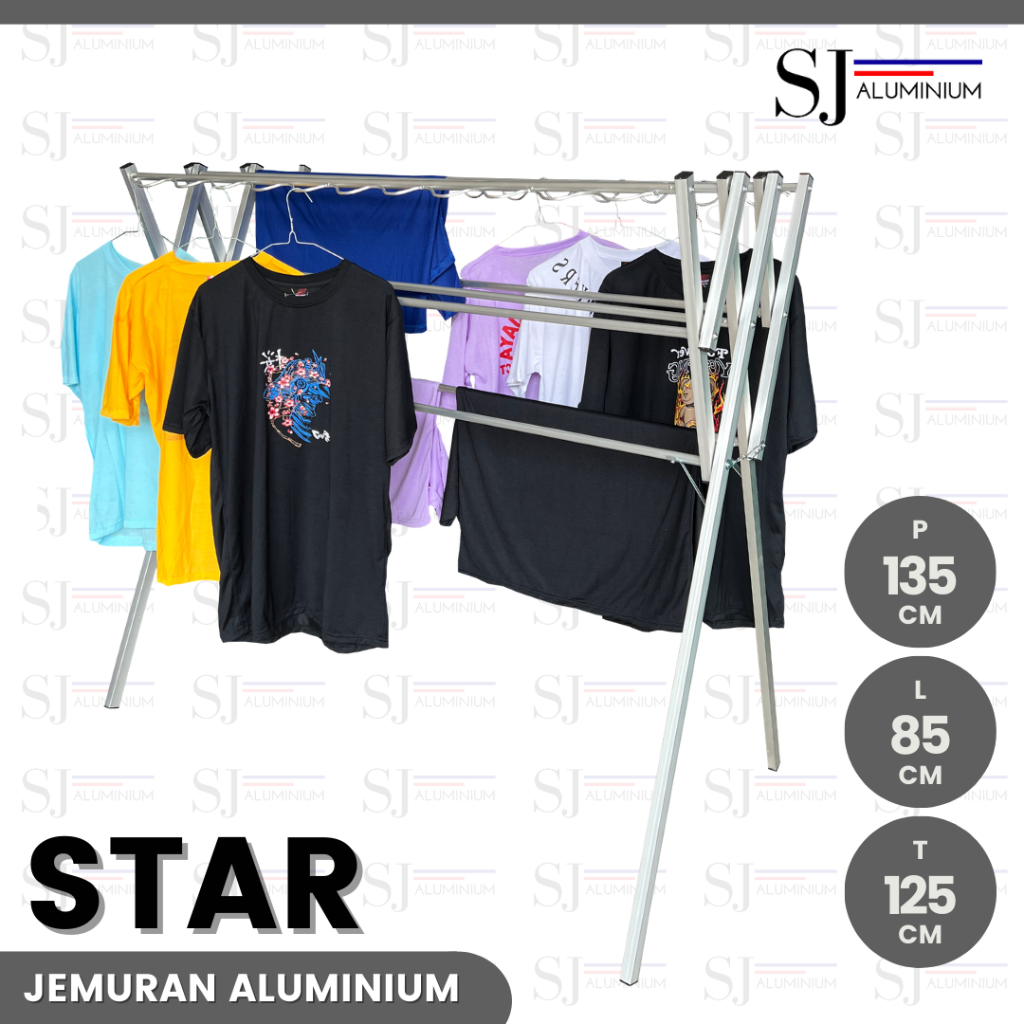 Jual Jemuran STAR - Jemuran Aluminium - Jemuran Pakaian / Baju / Rak ...