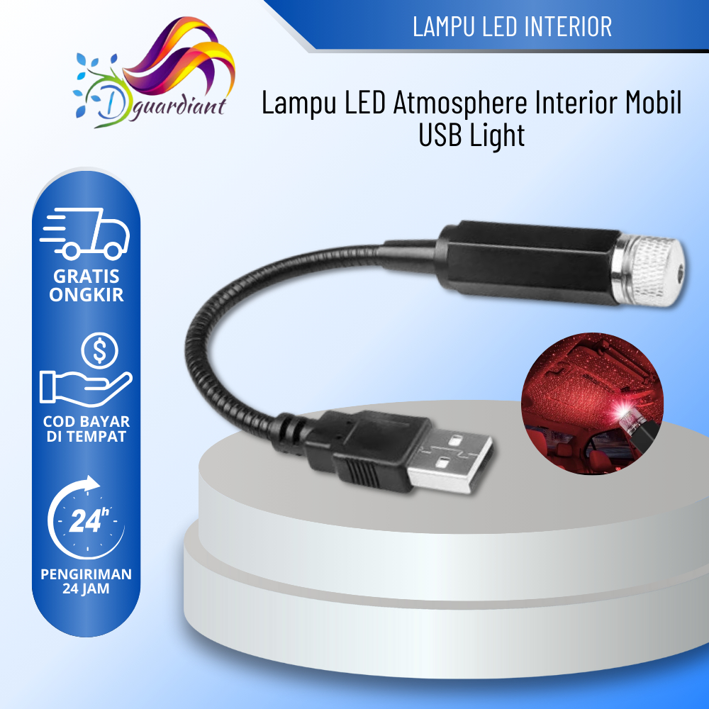 Jual Lampu LED Interior Mobil - USB Car Light Atmosphere | Shopee Indonesia