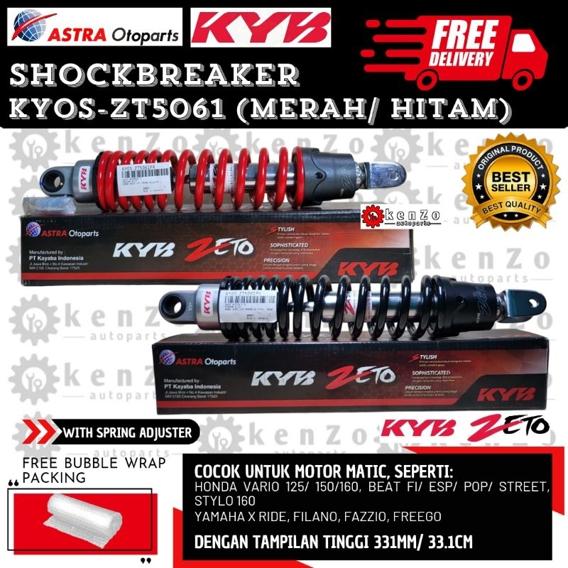 Jual [Original Kyb Zeto] Shockbreaker belakang Motor Metik Yamaha Freego Fazzio Filano Tampilan ...