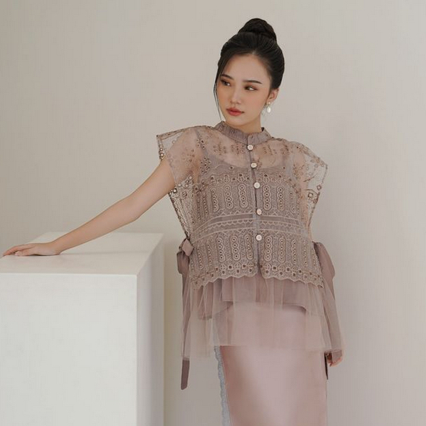 Jual Ja Collection - Asher Top Mauve | Shopee Indonesia