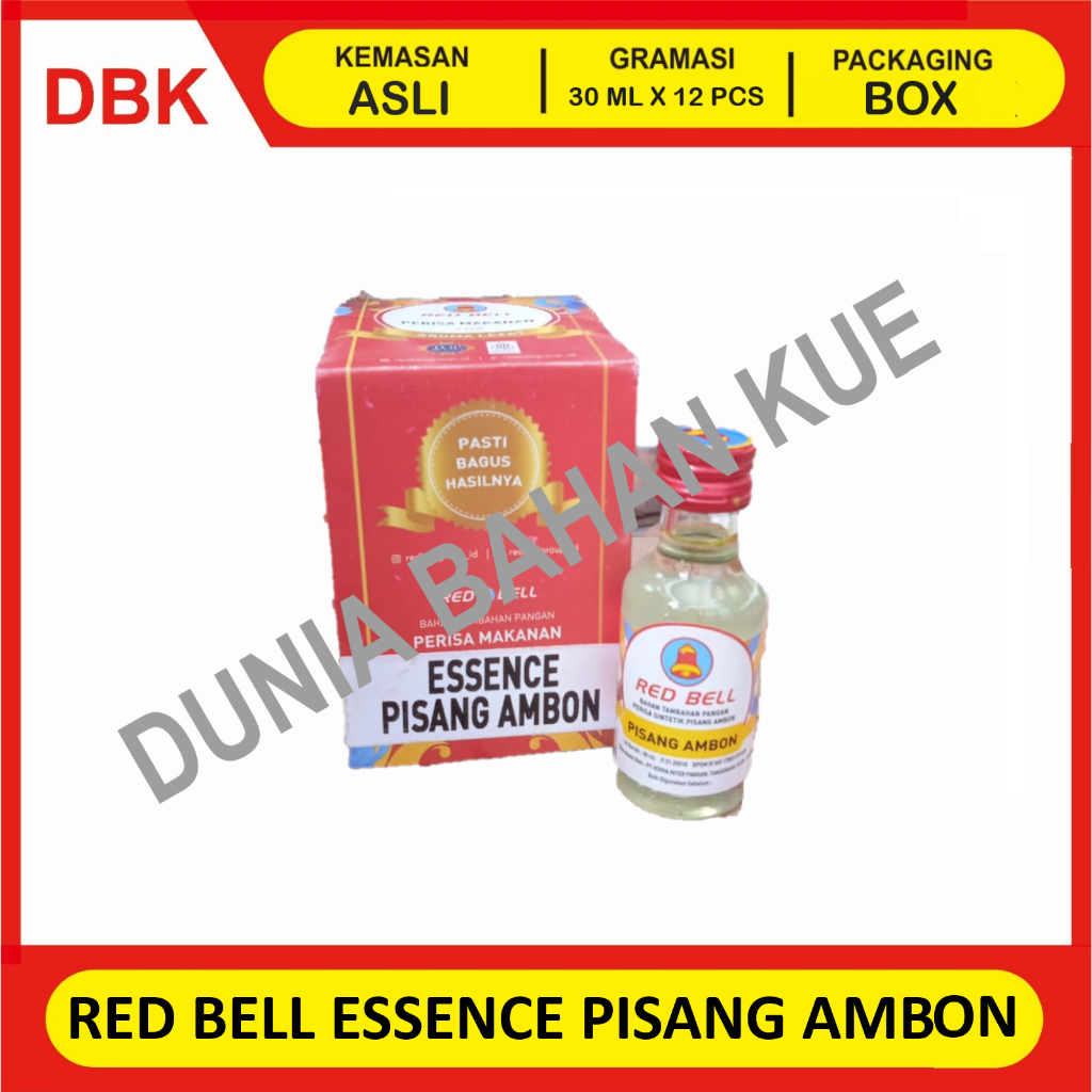 Jual RED BELL ESSENCE 30 ML PISANG AMBON - 1 LUSIN 12 PCS | Shopee ...