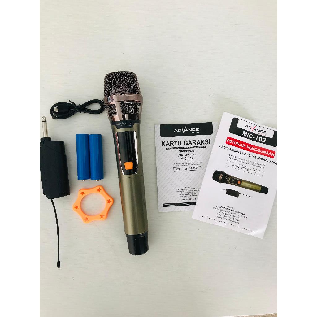 Jual MIC WIRELESS ADVANCE MIC-102 | Shopee Indonesia