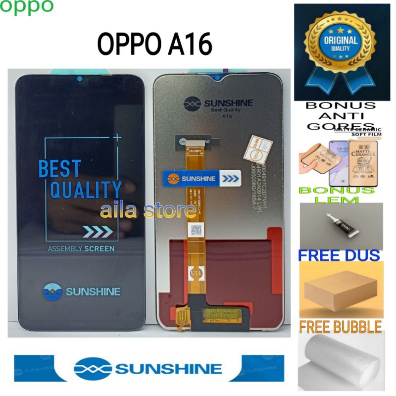 Jual LCD TOUCHSCREEN OPPO A16 ORIGINAL SUNSHINE FULL SET | Shopee Indonesia
