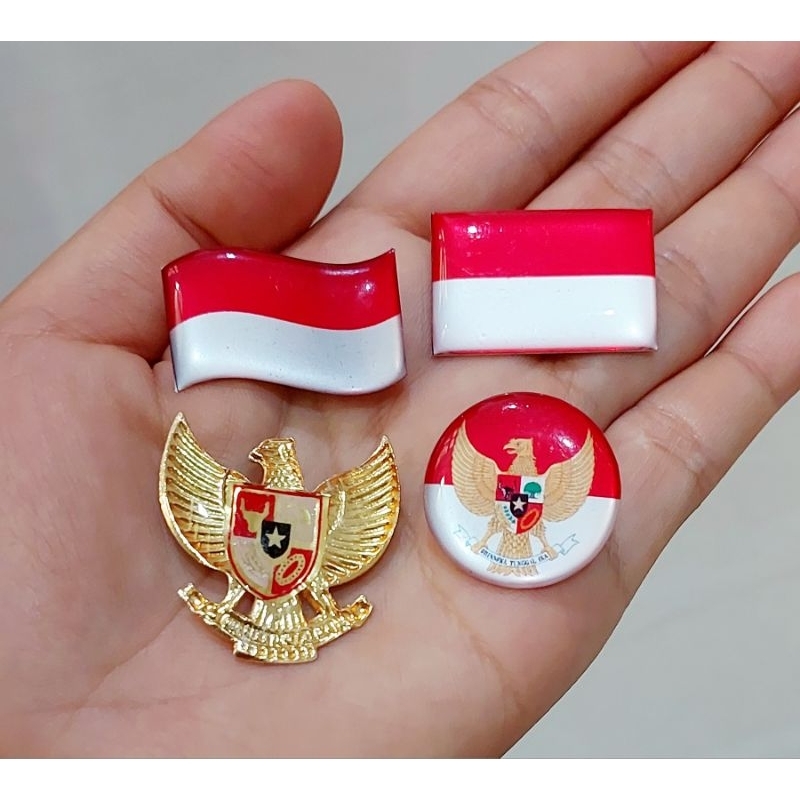 Jual Bros Bendera / Pin MAGNET Merah putih Garuda Pancasila AKRILIK ...