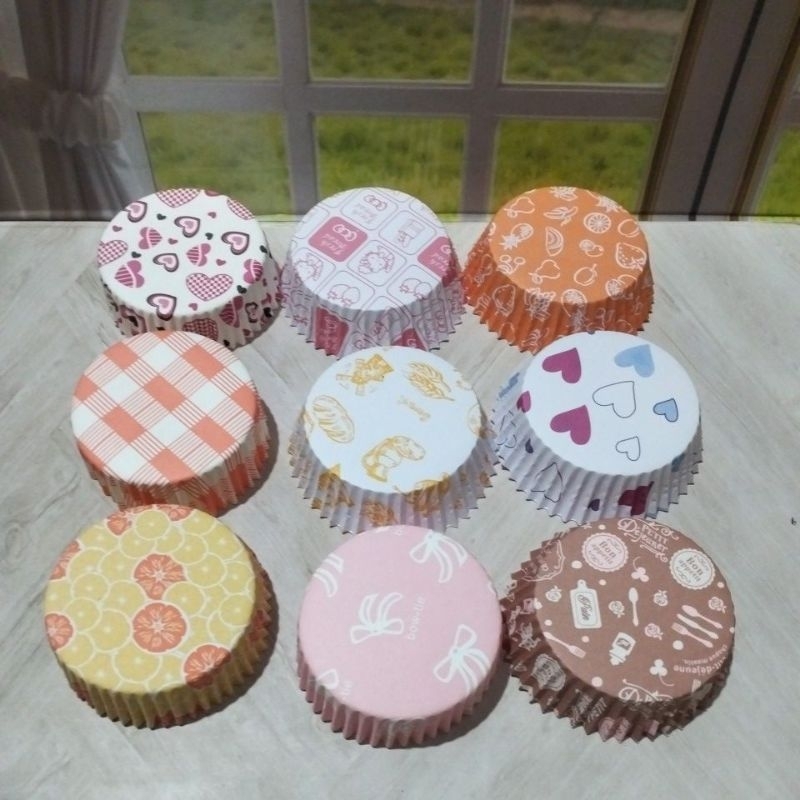 Jual Cup bulat diameter 7 motif ,tinggi 2,5 cm isi 200 pcs | Shopee ...