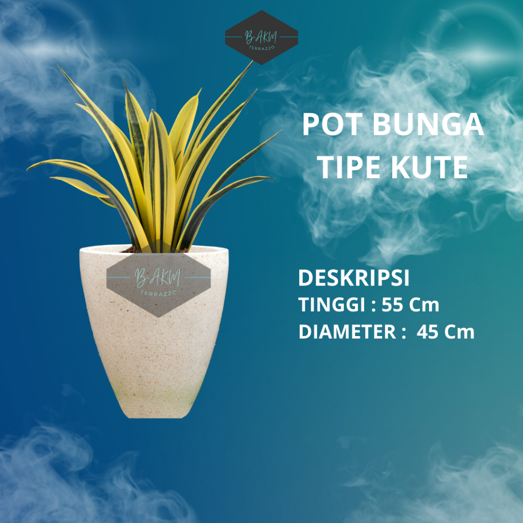 Jual BAK AIR KAMAR MANDI | POT BUNGA AESTHETIC RUANG TAMU | POT TERASO ...