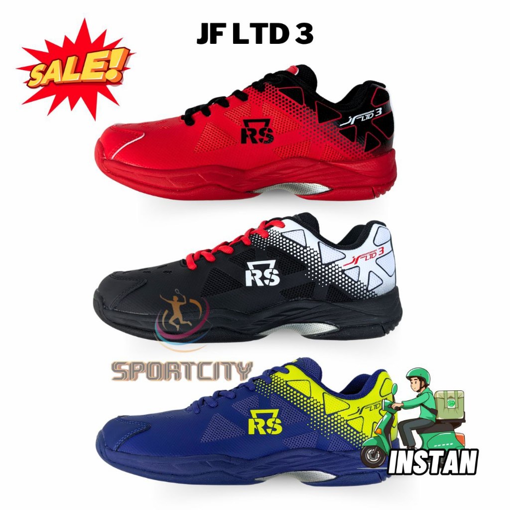 Jual Sepatu Badminton RS JF LTD 3 2 Jeffer Limited Original | Shopee Indonesia