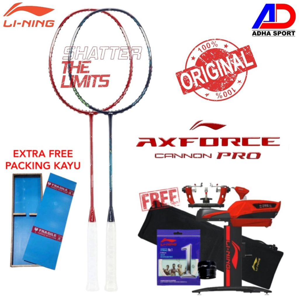 Jual Raket Badminton Lining Axforce Cannon Pro 4U 5U Raket Badminton ...
