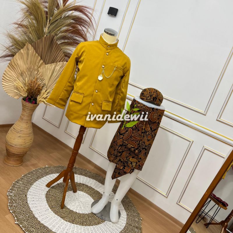 Jual (1set, Sunda) Set Pakaian Adat Cowok Sunda - Motif Semen Romo ...